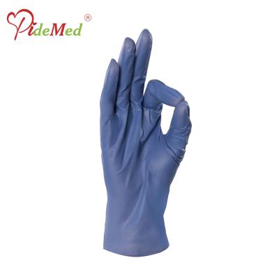 China Smooth Blue Latex Gloves 6 Mil Non Sterile Latex Gloves For Industrial Application for sale