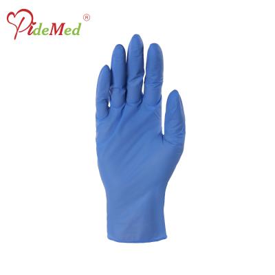 China 4mil Nitrile Disposable Gloves Powder Free Black Nitrile Hand Gloves Disposable Non Sterile for sale