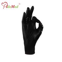 China Black Powdered Vinyl Gloves 4 Mil Non Sterile Vinyl Gloves For Beauty Salon for sale