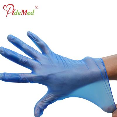 China Lightweight Single Use Vinyl Gloves Beaded Cuff Vinyl Disposable Gloves for sale