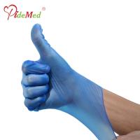 China Comfortable Fit Powder Free Vinyl Gloves Large Blue Latex Free Powder Free Disposable Gloves for sale