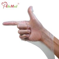 China Blue / Clear Non Latex Vinyl Gloves OEM Latex Free Vinyl Gloves for sale