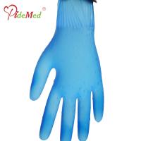 China OEM Powdered Vinyl Gloves Non Sterile Blue Powdered Gloves 4 Mil for sale