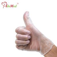 China EN 455 Standard Powdered Vinyl Gloves 5 Mil Vinyl Examination Gloves Medical Grade for sale