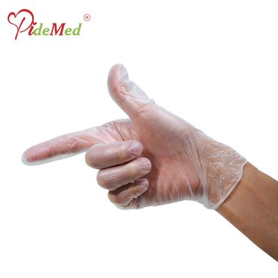 China Smooth Powder Free Vinyl Gloves Large Chemical Resistant Hand Gloves For Janitorial Use for sale