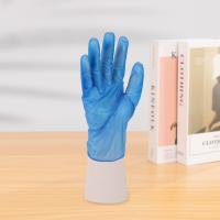 China Lightweight Single Use Vinyl Gloves Beaded Cuff Vinyl Disposable Gloves for sale
