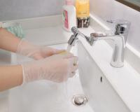 China Easy Donning Powdered Vinyl Gloves Latex Free Powdered Disposable Gloves for sale