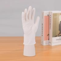 China White Powdered Latex Gloves Easy Donning Medical Exam Gloves For Single Use for sale