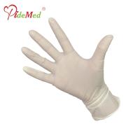 China CE Certified Powder Free Latex Gloves AQL 1.5 Low Protein Latex Gloves Single Use for sale