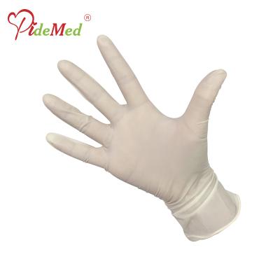 China CE Certified Powder Free Latex Gloves AQL 1.5 Low Protein Latex Gloves Single Use for sale