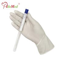 China AQL 1.5 Disposable Latex Examination Gloves Beaded Cuff Latex Exam Gloves Powder Free Non Sterile for sale