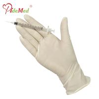 China EN 455 Standard Powder Free Latex Gloves Polymer Coated Latex Exam Gloves White for sale