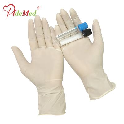 China Sensitive Touch Laboratory Latex Gloves Powder Free Latex Medical Examination Gloves for sale