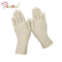 China Ambidextrous Powdered Latex Gloves AQL 1.5 Non Sterile Exam Gloves Of Natural Rubber Latex for sale