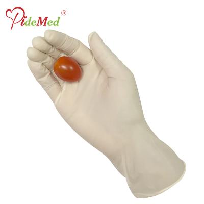 China Comfortable Fit Restaurant Latex Gloves Natural White Latex Gloves For Food Handling for sale