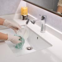 China Size M Latex Cleaning Gloves Non Sterile Single Use Latex Gloves Natural White for sale