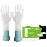 China Transparent Powder Free Vinyl Gloves Ambidextrous Clear Plastic Food Prep Gloves for sale