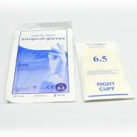 China Tear Resistant Powdered Latex Surgical Gloves CE / EN 455 Dental Surgical Gloves for sale