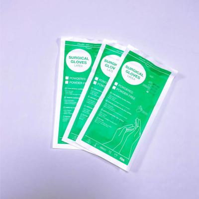 China 28 cm Medical Surgical Gloves Tear Resistant White Surgical Gloves With Powder Finish for sale