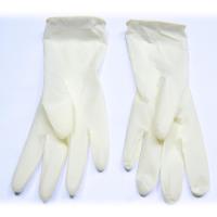 China 28 cm Medical Surgical Gloves Tear Resistant White Surgical Gloves With Powder Finish for sale