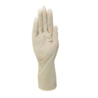 China White Powdered Latex Surgical Gloves Medical Grade Latex Surgery Gloves 28 cm Length for sale