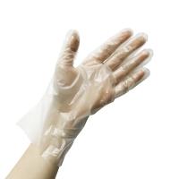 China One Size Fits Most Disposable Gloves Polyethylene Disposable Restaurant Gloves Clear for sale