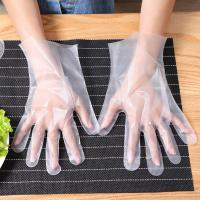China Single Use Plastic Food Gloves Clear / Blue Gloves For Restaurant for sale