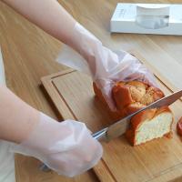 China Single Use Plastic Food Gloves Clear / Blue Gloves For Restaurant for sale