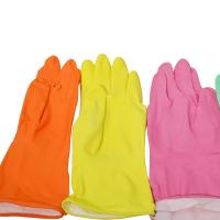 China Anti Slip Grip Garden Work Gloves 18 Mil - 22 Mil Protective Cleaning Gloves for sale