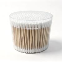 China Lint Free Bamboo Cotton Swabs OEM Double Tipped Cotton Swabs for sale
