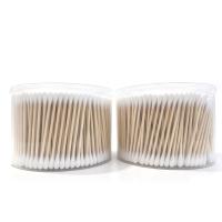 China Double Tipped Pure Cotton Buds Disposable Bamboo Cotton Buds OEM for sale