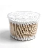 China Private Label Bamboo Cotton Swabs Plastic Free Eco Friendly Cotton Swabs Single Use for sale