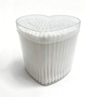 China Lint Free White Cotton Swabs Double Tipped Makeup Cotton Buds for sale
