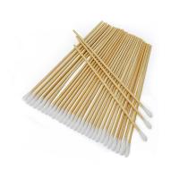 China Wooden Stick Medical Cotton Buds Round Tip 100% Cotton Buds For Surgical Prep for sale