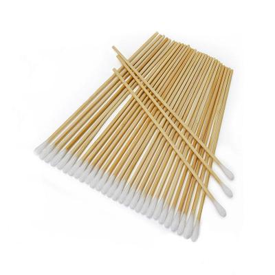China Wooden Stick Medical Cotton Buds Round Tip 100% Cotton Buds For Surgical Prep for sale