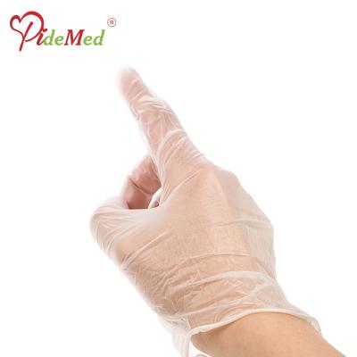 China Chemical Resistant Powder Free Vinyl Gloves Ambidextrous Vinyl Cleaning Gloves Moisture Resistant for sale