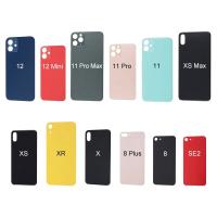 China Black Iphone X Back Cover Glass Replacement 4.7 Inch 5.5 inch With Sticker Battery Door for sale