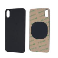 China Black Iphone X Back Cover Glass Replacement 4.7 Inch 5.5 inch With Sticker Battery Door for sale
