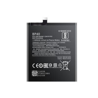 China 3900mah Xiaomi Lithium Battery BP40 Redmi K20 Pro Battery Original for sale
