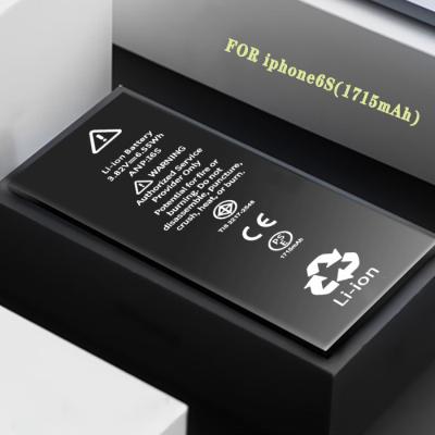 China Black 3.82V Iphone 6S Lithium Ion Battery 1715mAh Rechargeable for sale