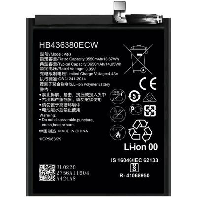 China Rechargeable P30 Huawei Li ion Polymer Battery 3550mah 3.85V for sale