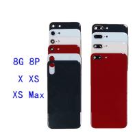 China IPhone X XR Plus Smartphone Back Glass Housing Cover Case Big Hole Purple for sale