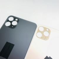 China Big Hole Iphone 11 Pro Max Back Glass Cover White With Logo for sale