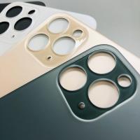 China Big Hole Iphone 11 Pro Max Back Glass Cover White With Logo for sale