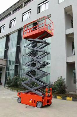 China 4m 8m 12m Lift Height Steel Order Picker Forklift Electric Hydraulic Self - Propelled Scissor Lift for sale