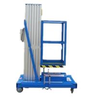 China Aluminium Ladder Order Picker Forklift Electric Climbing Work Platform Single Mast for sale