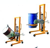 China 55 gallon Knob release handle Powder-coat finish Gear driven tilt Ds hydraulic manual portable Hand Drum Lift truck for sale