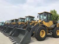 China Steel Yellow Compact Wheel Loader , Articulated Backhoe Loader High performance for sale