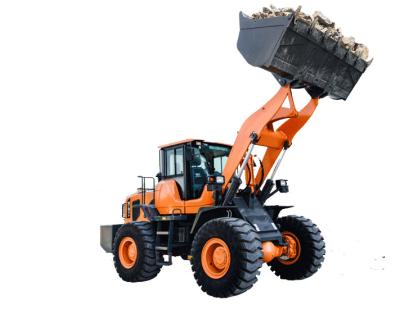 China Customised Big Backhoe Wheel Loader , 4WD Steel Yellow Wheeled Backhoe Loader for sale