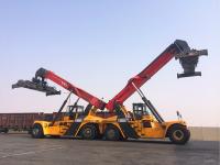 China Wharfs / Storage Yards Reach Lift Forklift , Reach Fork Truck Anti Collision for sale